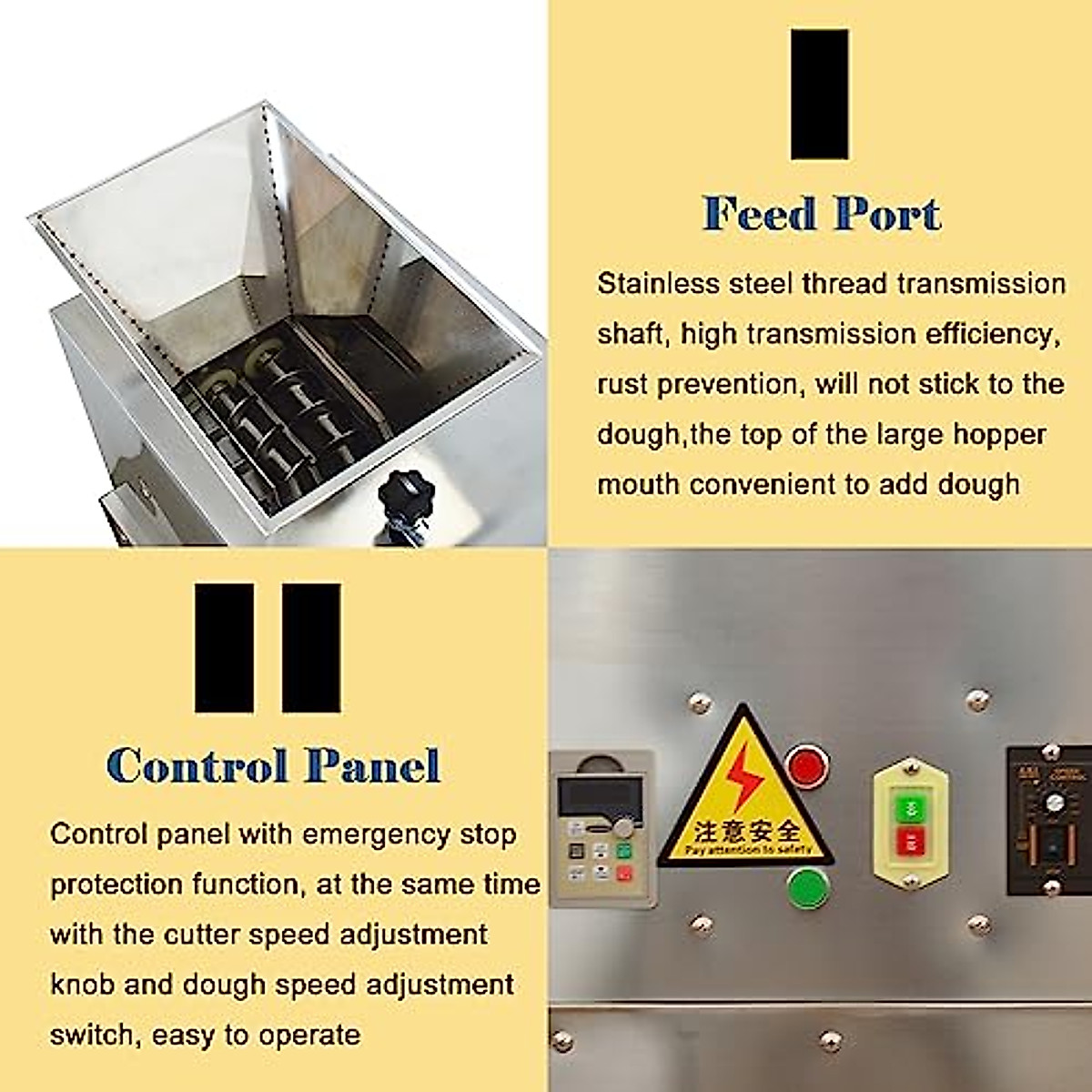 INTSUPERMAI Electric Dough Divider Commercial Dough Divider Cutter Auto Dough DIviding Cutting Machine Quantitative 0.18oz-17.6oz