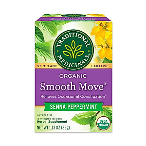 Traditional Medicinals Organic Smooth Move Peppermint Tea, 16 ct