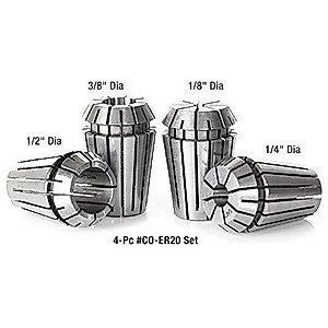 Amana Tool - 1/2 Dia Spring Collets ER20 (CO-278), Industrial Grade