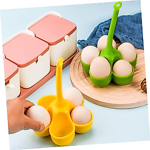 OKUMEYR 2pcs Silicone Egg Tray Poached Egg Holder Egg Poacher Cups Poaching Egg Cooker Egg Cookware Egg Poaching Cups Boiled Egg Cooker Poached Egg Cooker Child Boiled Eggs