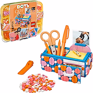 LEGO DOTS Desk Organizer 41907 DIY Craft Decorations Kit for Kids who Like Designing and Redesigning Their Own Room Decor Items to Use, Makes a Fun and Inspirational Gift (405 Pieces)