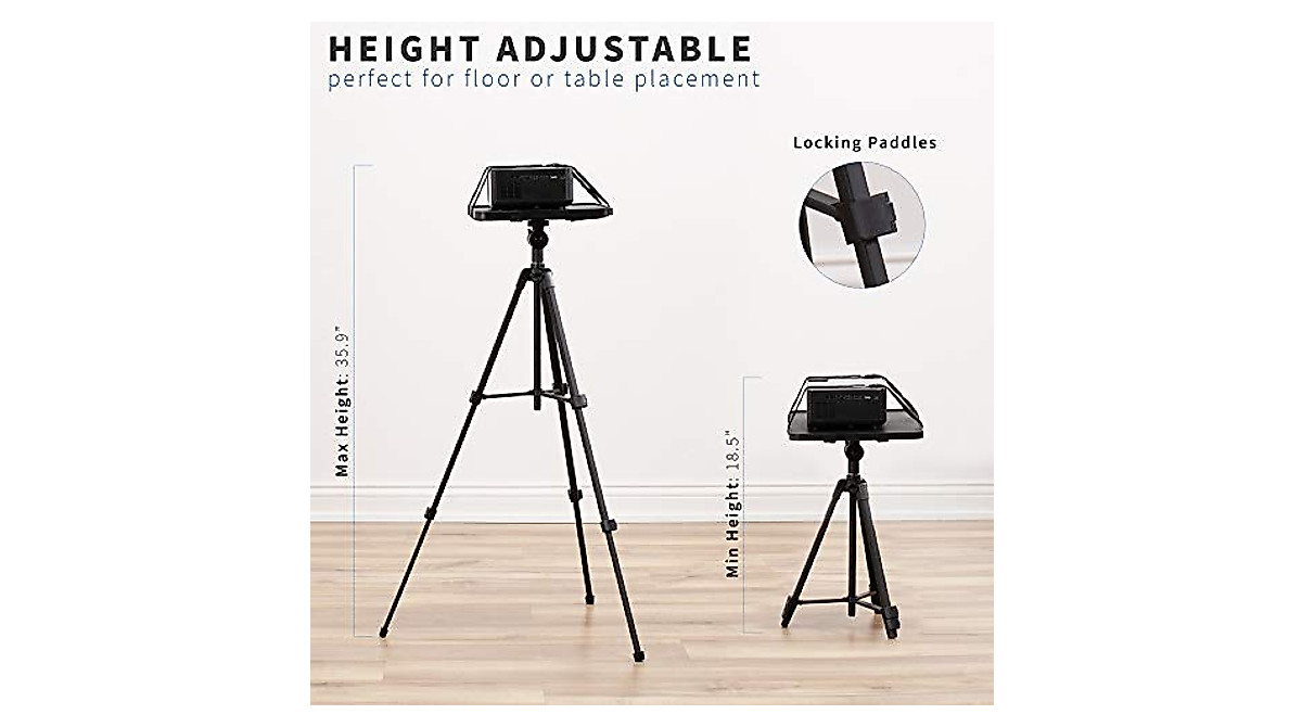 VIVO Projector & Laptop Stand | Adjustable Tilting Tripod
