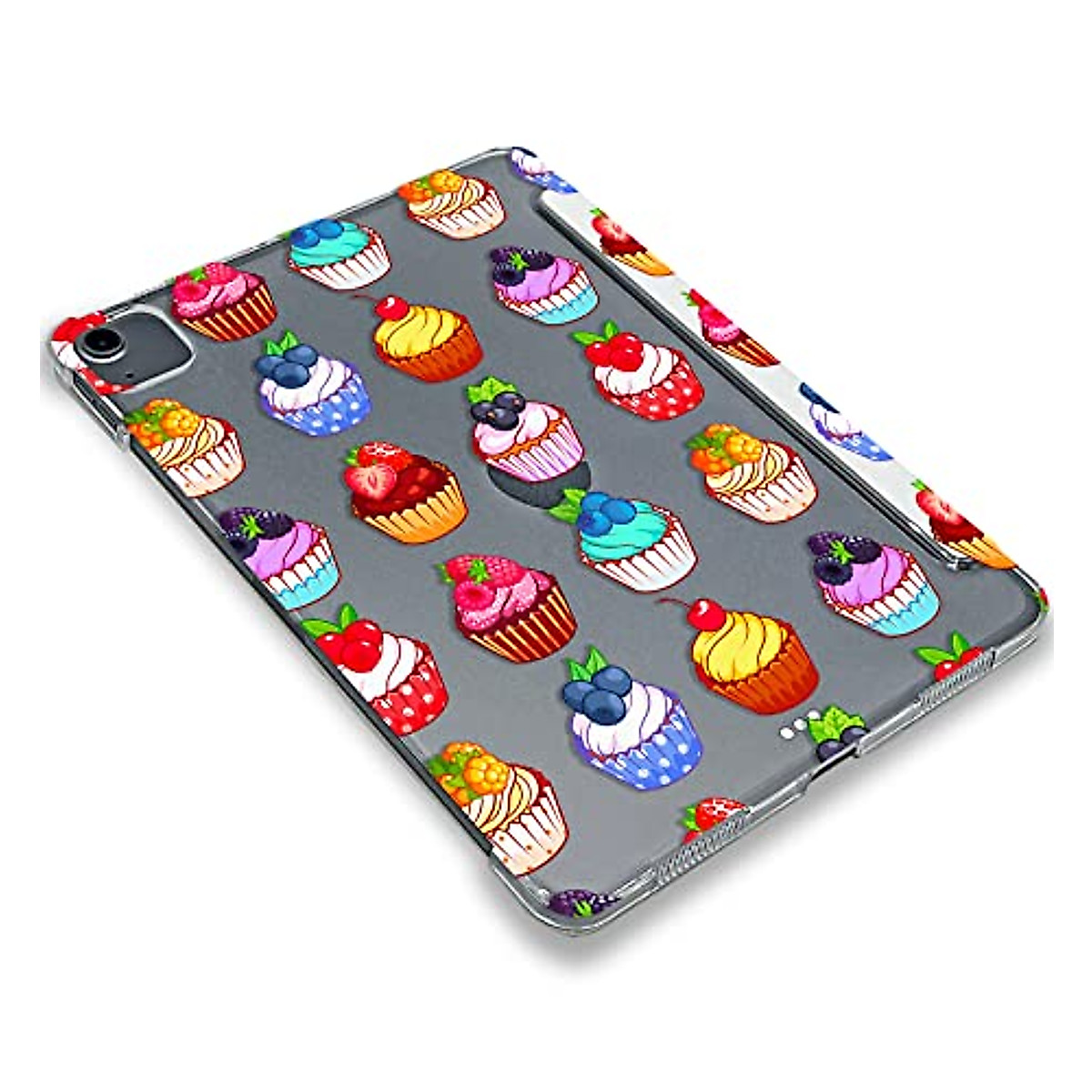 Cute Cake Cupcakes Sweets case Compatible with iPad Mini Air Pro 7.9 8.3 9.7 10.2 10.9 11 12.9 inch Pattern Cover New 2022 2021 Trifold Stand 3 4 5 6 7 8 9 Generation 500 (12.9 iPad Pro 3/4/5 gen)