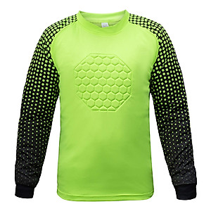 Soccer Goalie Shirt (Lime Green, Adult Small)