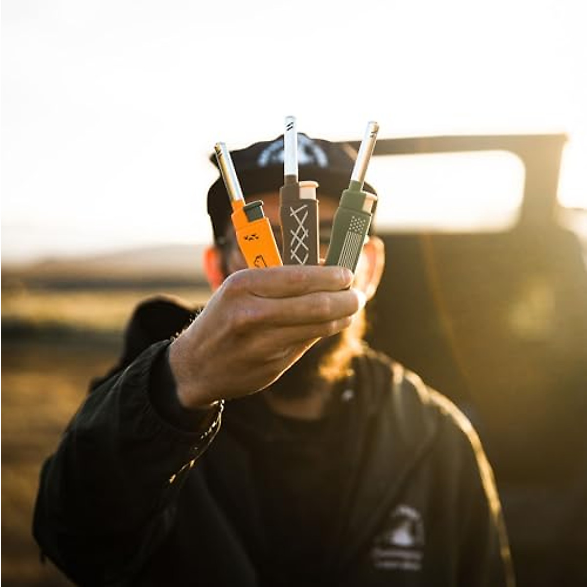 MK Lighter 5pcs. Outdoor Series Candle Lighters, Windproof Torch Flame, Ideal Lighters for Candles, BBQ Grills, Camping Lighters, Outdoor Activities, Refillable Butane, Multipurpose Lighters