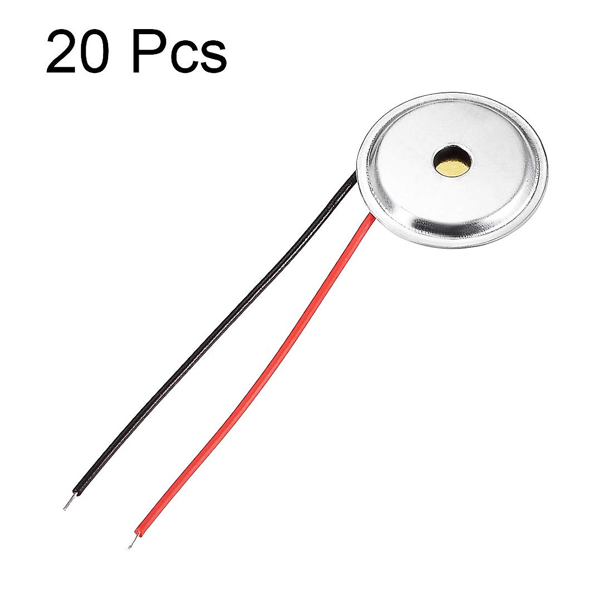 uxcell 20 Pcs Piezo Discs 20mm Acoustic Pickup Transducer Microphone Trigger Element CBG Guitar