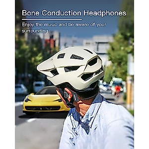 Mionbel Swimming Headphones, Bone Conduction Headphones Bluetooth 5.3, IP68 Waterproof Wireless Sports Earphones, Built-in MP3 Player 32G Memory, Open Ear Headphones Suitable for Swimming, Running