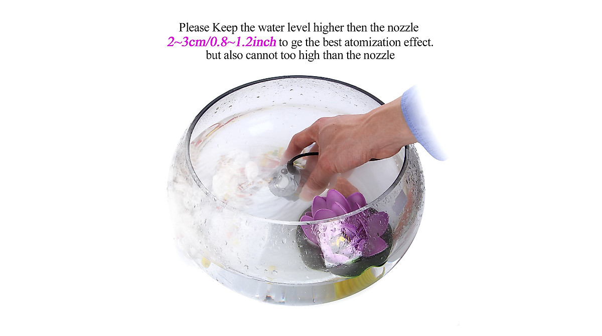 AGPTEK Mini Mist Maker for Stylish Water Features