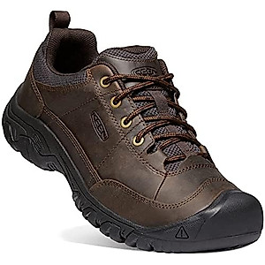 KEEN Men's Targhee 3 Oxford Casual Hiking Shoes, Dark Earth/Mulch, 8.5