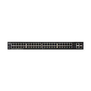 Cisco SG220-50P Smart Switch | 50 Gigabit Ethernet (GbE) Ports | 2 Gigabit Ethernet Combo | 375W PoE | Limited Lifetime Protection (SG220-50P-K9-NA)