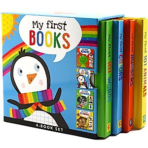 My First Board Books (4-Book Set) (Padded Covers) (My First Books, Ages 0+)