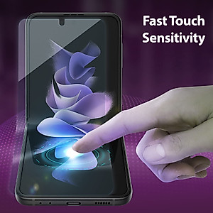 DOME GLASS Whitestone GEN Film Screen Protector for Samsung Galaxy Z Flip 3 (2021) Anti-Bubble HD Clear Hard Coated PET Film Screen Guard