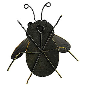 Vindar Metal Wall Art Bee Sculpture Garden Wall Art Decor Set of 3 Bee Outdoor and Indoor Decorative Art Wall Sculptures