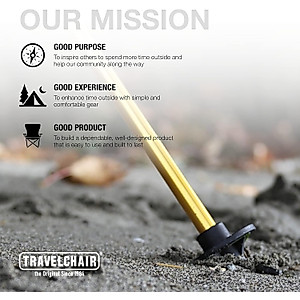 TravelChair Anti-Sink Disc, For Shock Cord Chairs on Soft Surfaces, Set of 4, Black