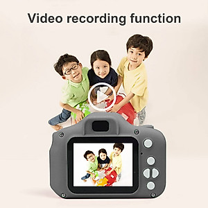 Children's Silicone Cover High-Definition Digital Camera - Multifunctional HD 1080P Front and Rear Dual Camera Can Take Pictures Recorded Eye Protection Screen Children's Mini