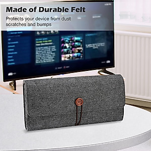 ProCase Felt Pouch Sleeve for Steam Deck, Portable Travel Storage Bag Ultra Slim Carrying Case Cover for Valve Steam Deck 2021 Release –Black