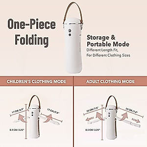 Sanivery Electric Portable Dryer for Clothes - Mini Clothes Dryer with Shoe Drying Attachment, Foldable Drying Rack, Super-Quiet Motor, and UV Light - Compact Travel Dryers for RV and Apartments