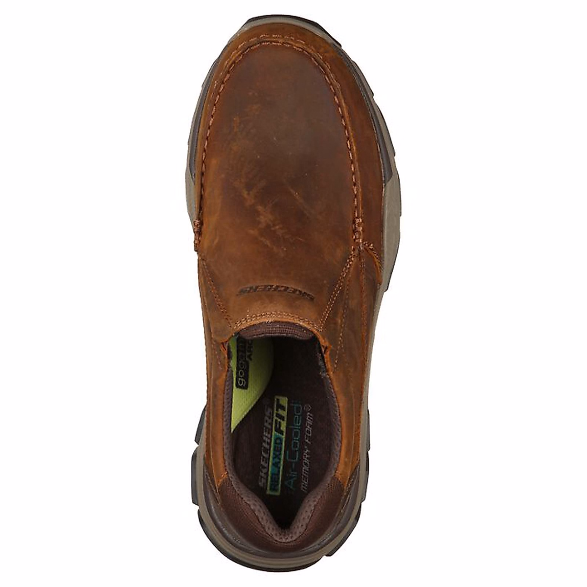 Skechers Men's, Relaxed Fit: Respected - Catel Slip-On - Wide Width Dark Brown 14 W