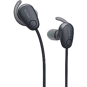 Sony SP600N Wireless Noise Canceling Sports In-Ear Headphones, Black (WI-SP600N/B)