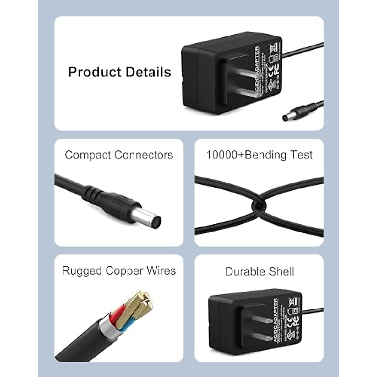 12V2A Replacement for Gateway Laptop Charger Compatible with GWTC116-2 GWTN156-11 GWTN116-1 GWNC21524 GWTC116-1 GWTN116-3 GWTN141-1 GWTN141-5 EVOO EV-C-116-5 EV-C-116-6 N11SP3 Laptop Power Supply