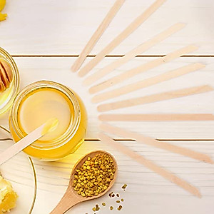 1200Pcs Wooden Wax Sticks Small Wax Spatula Eyebrow Wax Sticks for Hair Removal Eyebrow Lip Nose Brow Wax Applicator Sticks (Slanted Handle)