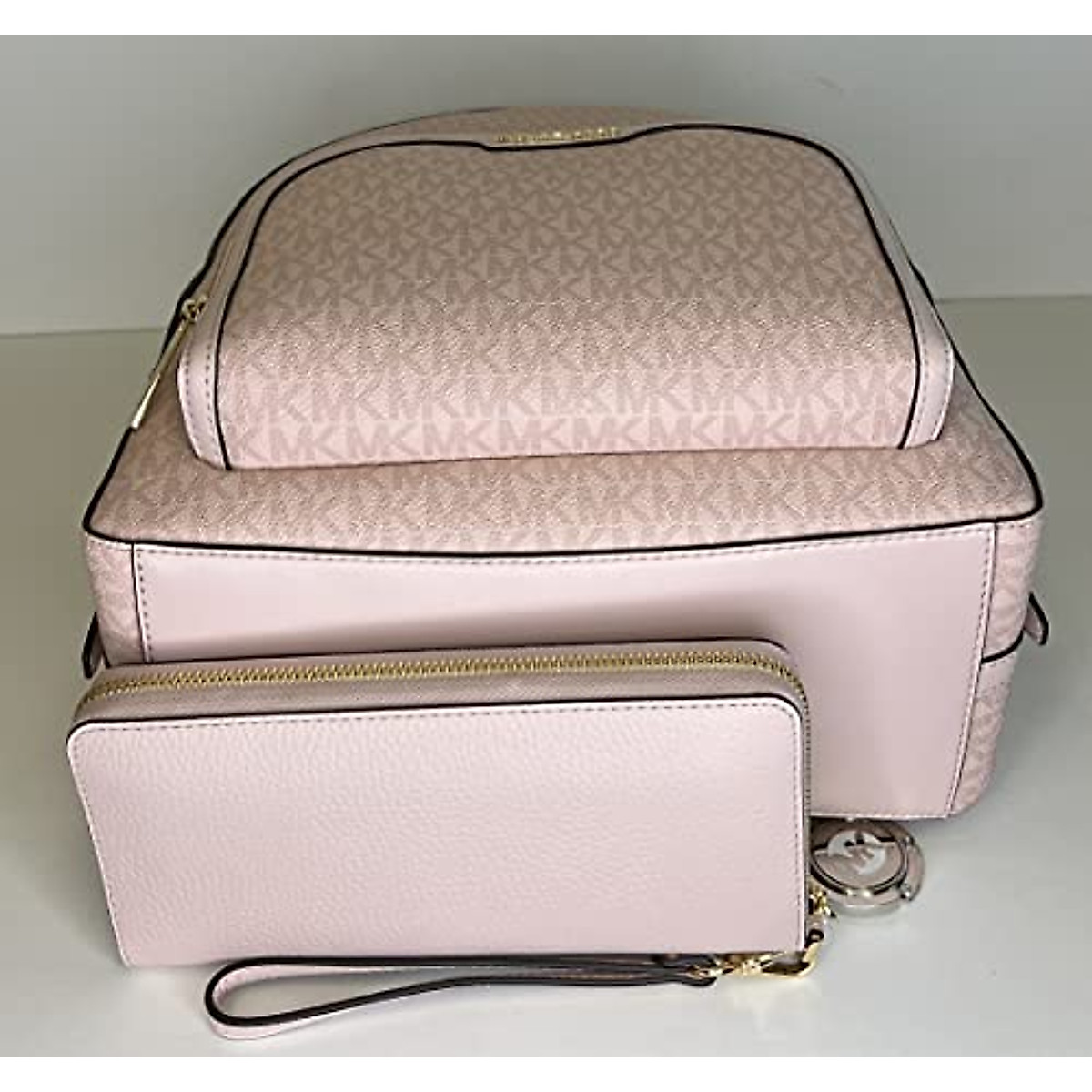 Michael Kors MICHAEL Michael Kors Jaycee Large Backpack bundled with Large Continental Wallet/Wristlet Purse Hook