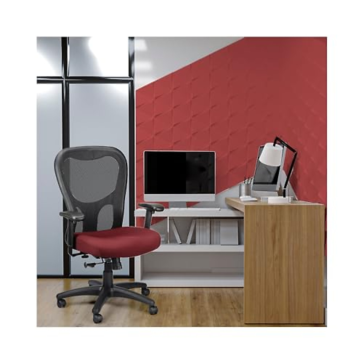 Tempur-Pedic TP9000 Mesh Task Chair, Burgundy (TP9000-Burgundy)