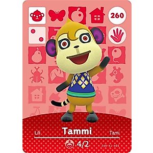 Tammi - Nintendo Animal Crossing Happy Home Designer Amiibo Card - 260