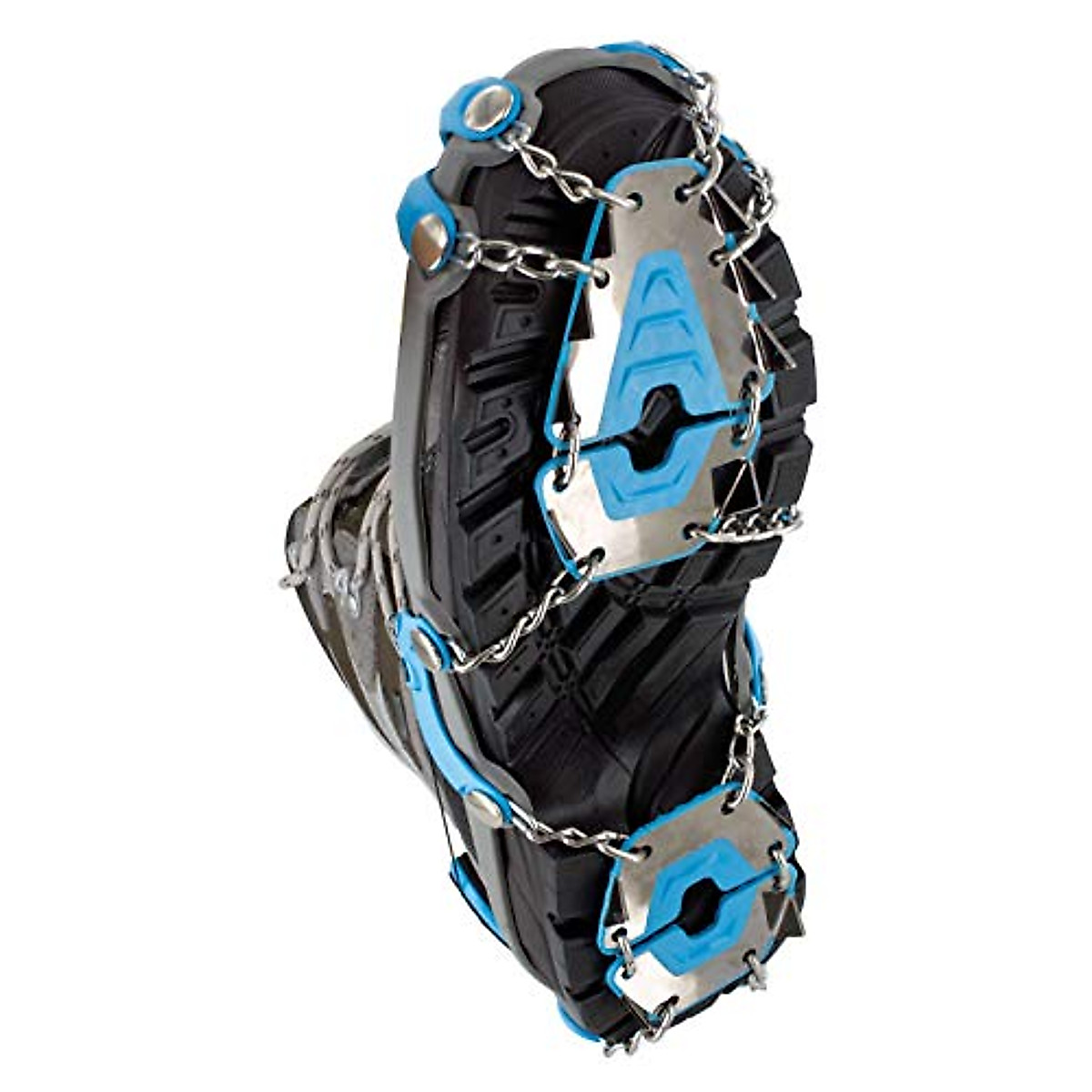 Yaktrax Summit Heavy Duty Traction Cleats with Carbon Steel Spikes for Snow and Ice (1 Pair), Large, Black, Small 08442
