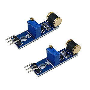HiLetgo 2pcs 801S Vibration Sensor Module Vibration Model Analog Output Adjustable Sensitivity