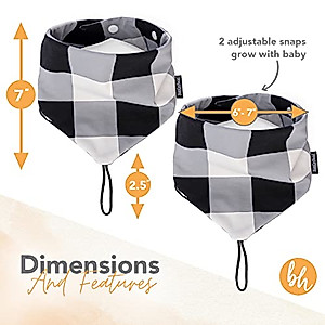 BooginHead Baby Bandana Pacifier Holder Cotton Bibs 2-Pack, Camouflage