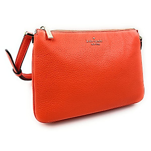Kate Spade New York Leila Triple Gusset Crossbody (Coral Buds)