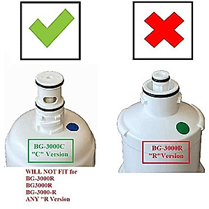 AFC Brand, Water Filter, Model # AFC-APH-1200-2-12000SC, Compatible with Body Glove(R) BG-3000c Water Filter Cartridge Does NOT FIT BG-3000 R Will not fit The R Version