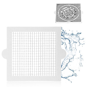 25pcs Shower Drain Hair Catchers, Drain Protector Mesh Strainer Sticker Flat Shower Drain Cover Hair Drainer Hair Filter Hair Trap Catcher Stopper for Shower Drain Bathroom Bathtub Kitchen