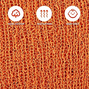 Tinksky Long Ripple Wrap, DIY Newborn Baby Photography Wrap-Baby Photo Props Favors Christmas Gift (Orange)