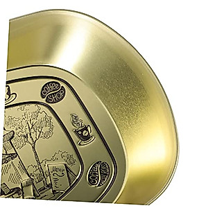 Cabilock Pastry Tray Cupcake Stand Tinplate Fruit Plate Golden Thicken Tray Decorative Tray Cake Plate Server