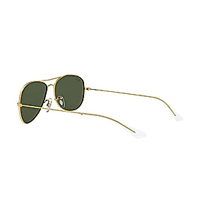 Ray-Ban Men's RB3362 Cockpit Aviator Sunglasses, Gold/G-15 Green, 56 mm