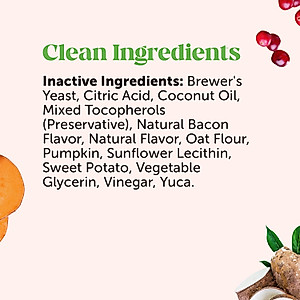 Pet Honesty Cranberry Bladder Health for Dogs – Contains Active Ingredients - Cranberry & D-Mannose to Help Support Dog Urinary Tract Health, Dog Bladder Support, & Kidney Support for Dogs (Bacon)