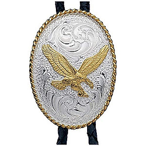 Montana Silversmiths Western Lifestyle Bolo Tie (Soaring Eagle - Two-Tone)