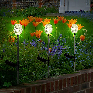 Solar Outdoor Lights 2 Packs,Garden Decor Pathway Lights Anzid Landscape Lighting Waterproof for Outside Backyard Fence Lawn Patio
