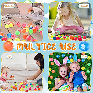 Zhanmai 40 Pieces Small Bouncy Balls Neon High Bouncing Balls Cloud Rubber Bouncy Balls 1 Inch Little Rubber Ball Colorful Swirl Ball for Game Prizes Party Favors Vending Machines