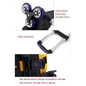 WZCSLM Anime School Bags student Oxford Cloth Vacation Backpack Travel Bag Luggage Trolley Case with Six Wheels Good friend's gift Laptop backpack (blue)