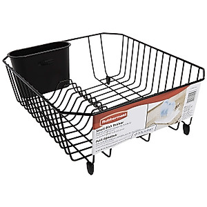 Rubbermaid Dish Drainer, Small, Black