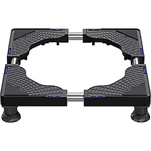Lufia Mini Fridge Stand,Width Height Flexible Adjustable,High Strength Base Stand Leg Design,Multi-functional Base as Refrigerator Stand,Fish Tank Stand,Washing Machine,Dryer,Laundry Pedestal (Black)