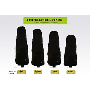 WEISPER Women's Latin Dance Shoes Ballroom Peep Toe Ankle Boots Ballroom Salsa Jazz Bachata Tango Performance(8,S951-Heel 3inch)