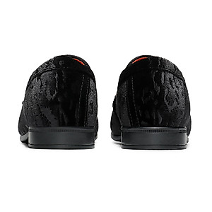 Bruno Marc Boy's Dress Formal Tuxedo Shoes Slip-on Loafers, Black, Size 10, SBLS2340K