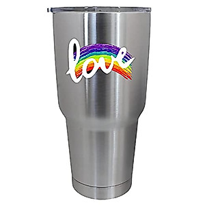 Epic Designs Cup drinkware tumbler sticker - Love gay pride lgbt - cool sticker decal