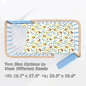 LANEYLI Portable Changing Pad Liner, Washable Changing Mat for Baby Diaper Change Leak Proof Reusable Cover Liner, Yellow 1 Count (19.7" x 27.5")