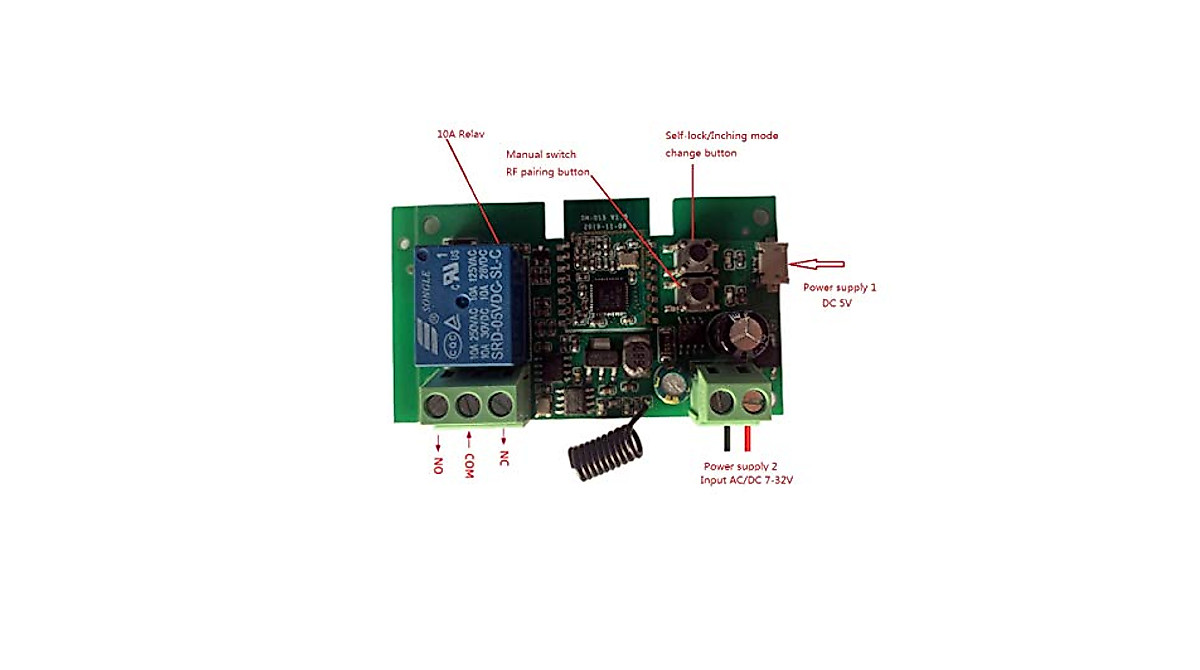 MHCOZY Zigbee Smart Relay Switch | 5V/12V, Tuya/eWelink Compatible