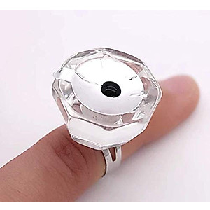 Disposable Eyelash Extension Adhesive Aluminum Foil Glue Pallet Sticker Pads 2.1 cm (300 Pieces,10 Sheets)